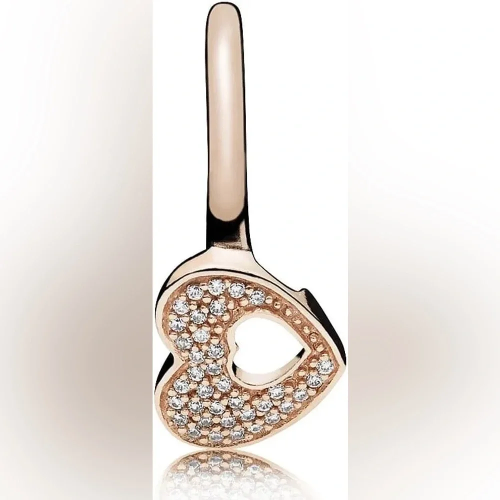 Pandora | Jewelry | Pandora Rose Gold Shimmering Puzzle Heart Frame Cz ...